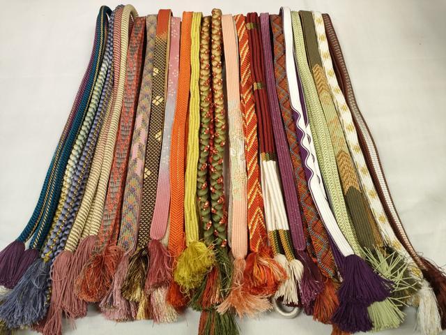 平和屋着物○和装小物 帯締め20本セット 高麗組 笹浪組 変わり