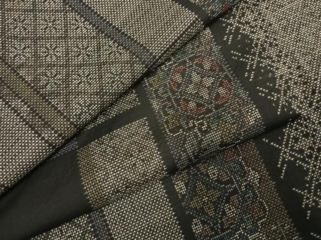 平和屋着物○本場大島紬 カタス7マルキ 吉祥花間道 やまと誂製 正絹