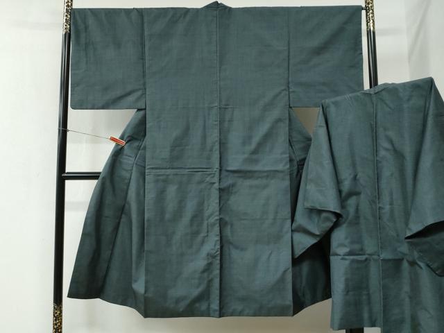 平和屋着物○男性 本場大島紬 アンサンブル 100亀甲 総詰め 正絹 逸品