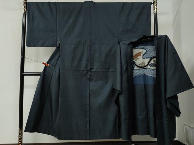 平和屋着物○男性 本場大島紬 アンサンブル 100亀甲 総詰め 正絹 逸品