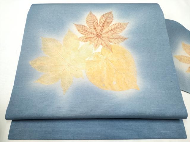 平和屋着物○初代 染人・山岡古都 首里琉染 九寸名古屋帯