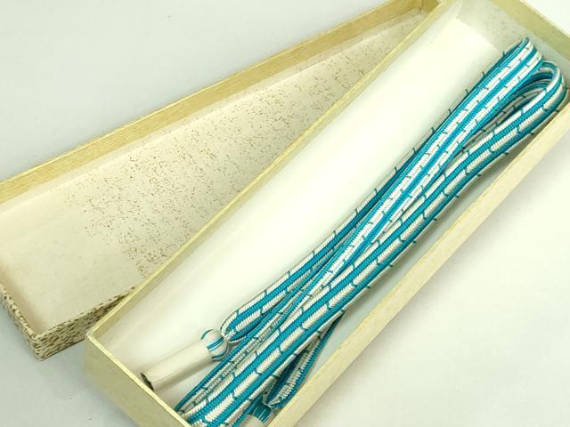 平和屋本店○極上 有職組紐道明 帯締め 貝の口組 宮内庁御用 国立