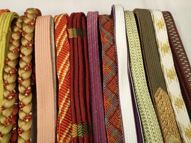 平和屋着物●和装小物　帯締め20本セット　高麗組　笹浪組　奈良組　金糸　未使用あり　逸品　CAAZ6257ju 平和屋着物○和装小物 帯締め20本セット 高麗組 笹浪組 変わり