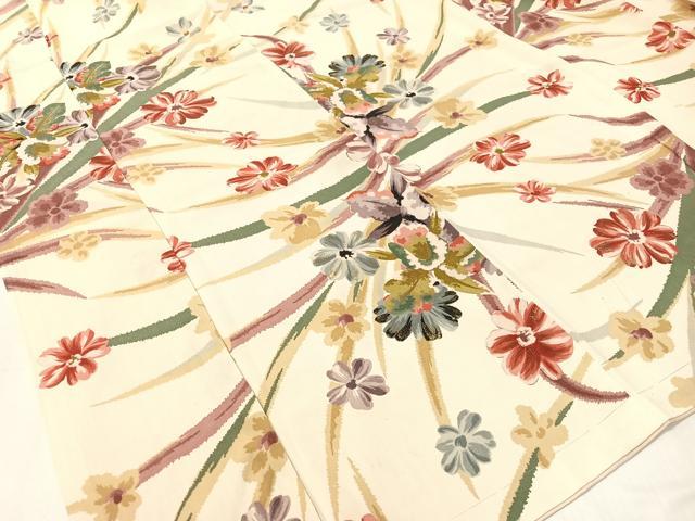 平和屋着物○上質な小紋 草花文 金彩 正絹 逸品 CABB4875vp