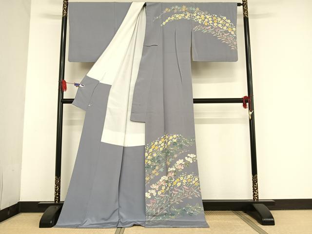 平和屋着物○本加賀友禅作家 相河達博 訪問着 枝花