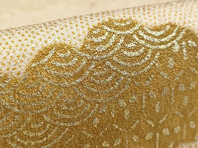 平和屋着物□上質な小紋 雲取り吉祥文 金彩 正絹 逸品 AABA8092gw