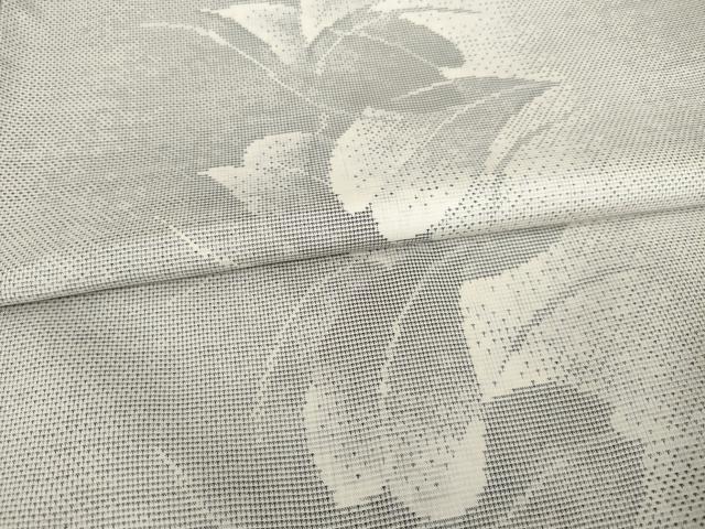 平和屋着物○本場大島紬 白大島 カタス7マルキ 花間道 正絹 逸品