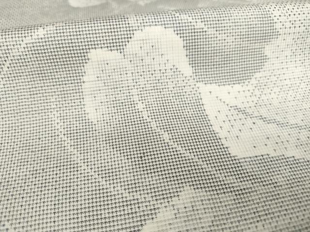 平和屋着物○本場大島紬 白大島 カタス7マルキ 花間道 正絹 逸品