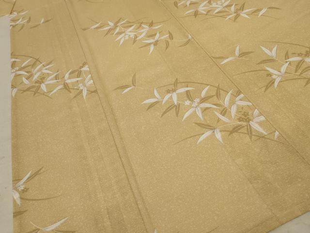 平和屋着物＊夏物 小紋 絽 草花文 洗える着物 未使用 AABD3337jd