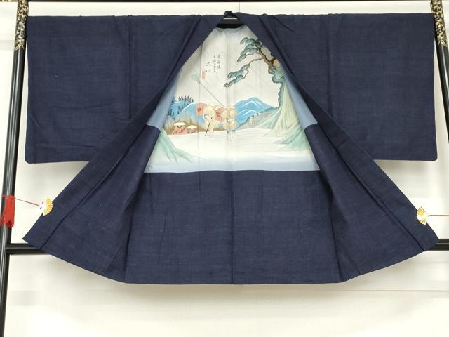 平和屋着物○男性 結城紬 アンサンブル 杢 正絹 逸品 CAAS6900yc 平和