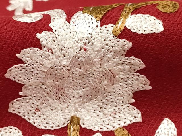 平和屋着物○和装小物 OKAJIMA 岡重謹製 ショール ストール インド刺繍