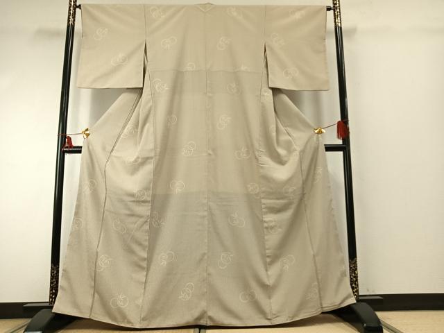 平和屋着物○本塩沢 南天丸文 正絹 逸品 AABE5491fy