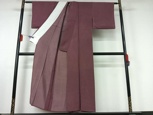 平和屋着物▽上質な小紋 単衣 霰文 正絹 逸品 AABE6702jh