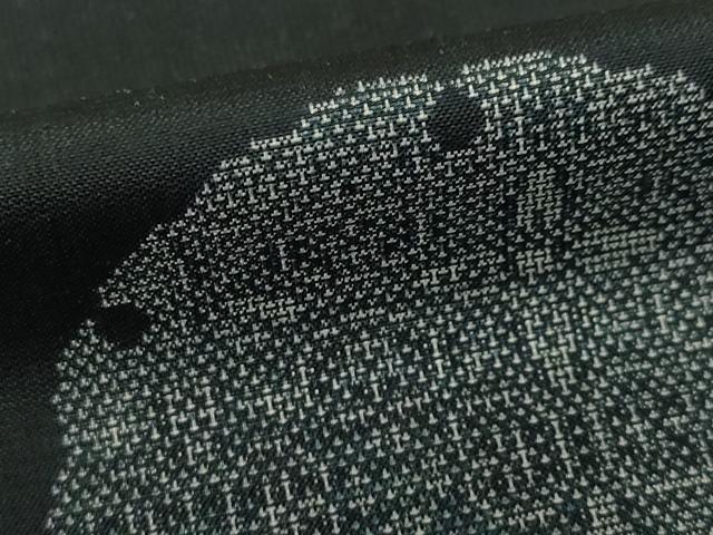 平和屋着物○本場大島紬 カタス9マルキ 地空き 雪輪重ね文 正絹 逸品