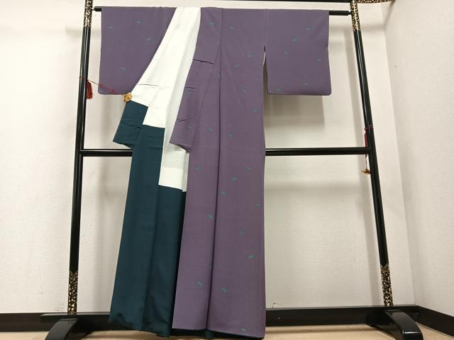 平和屋着物○世界的人形師 辻村寿三郎 ジュサブロー 小紋 桜花弁 正絹