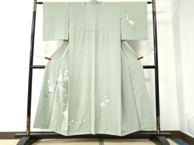 平和屋着物○本加賀友禅作家 南克治 訪問着 枝花文 正絹