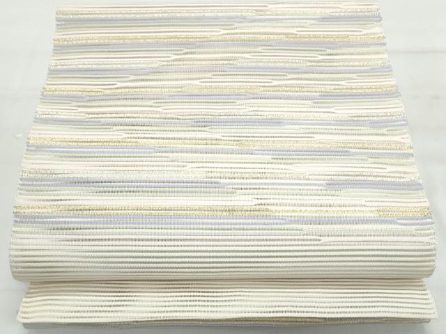 平和屋着物＊夏物 絽綴れ 八寸名古屋帯 吉祥文 金銀糸 正絹