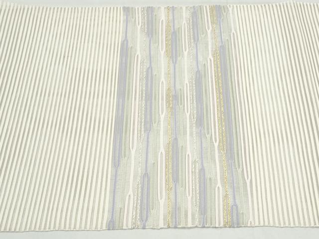 平和屋着物＊夏物 絽綴れ 八寸名古屋帯 吉祥文 金銀糸 正絹