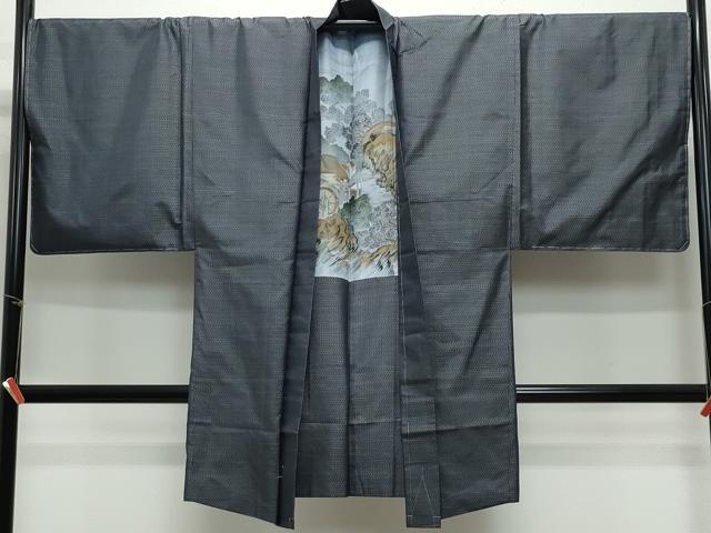 平和屋着物 男性 本場大島紬 アンサンブル 80亀甲 総詰め 正絹 逸品