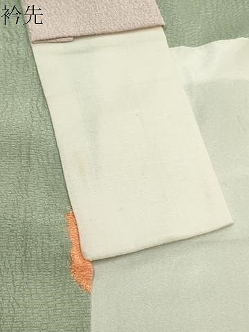 平和屋着物○長襦袢 無双仕立て 絞り 舞梅文 正絹 逸品 CABA9754gh