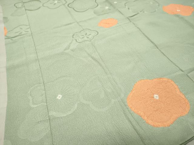 平和屋着物●長襦袢　無双仕立て　絞り　舞梅文　正絹　逸品　CABA9754gh 平和屋着物○長襦袢 無双仕立て 絞り 舞梅文 正絹 逸品 CABA9754gh