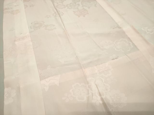 平和屋着物○振袖用長襦袢 無双仕立て 糸巻き舞花地紋 暈し染め 正絹