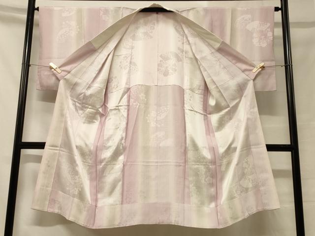 平和屋着物○長襦袢 無双仕立て 舞花地紋 暈し染め 正絹 逸品