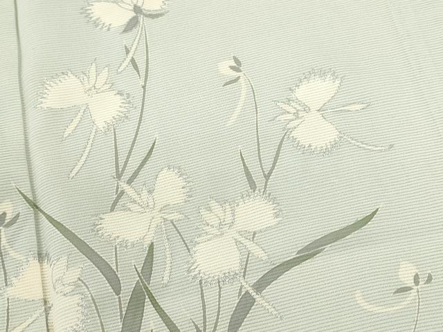 平和屋着物＊夏物 訪問着 絽 草花文 正絹 逸品 AABC1919jd