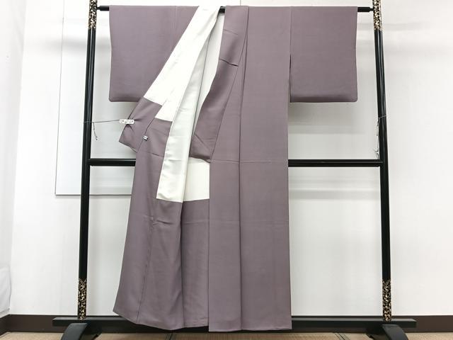 平和屋着物□上質な色無地 濃色 正絹 逸品 未使用 AABA2237nf