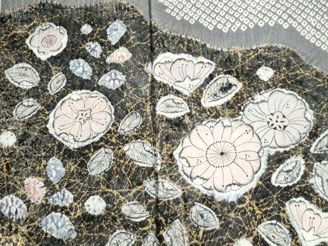 平和屋着物●訪問着　辻が花　絞り　金彩　正絹　逸品　CABB4025yc 平和屋着物○訪問着 辻が花 絞り 金彩 正絹 逸品 CABB4025yc