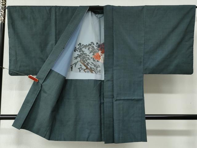 平和屋着物○男性 本場大島紬 アンサンブル 100亀甲 総詰め 正絹 逸品