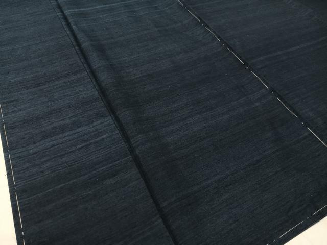 平和屋着物●男性　角紬　黒色　逸品　AABD0950ck 平和屋着物○男性 紬 アンサンブル 霞文 正絹 逸品 未使用 CABB4957vp