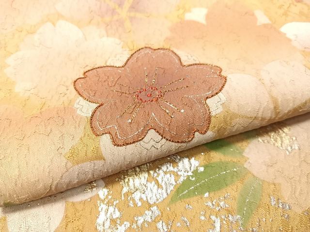 平和屋着物○豪華振袖 舞花文 暈し染め 金銀彩 正絹 逸品 CABA1261gh