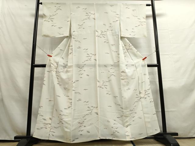 平和屋着物＊夏物 小紋 絽 手描き 小舟文 正絹 逸品 DAAS1915ud