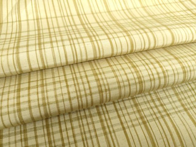 平和屋着物○上質な紬 変わり格子 小田急百貨店扱い 正絹 逸品 DAAS3495ps