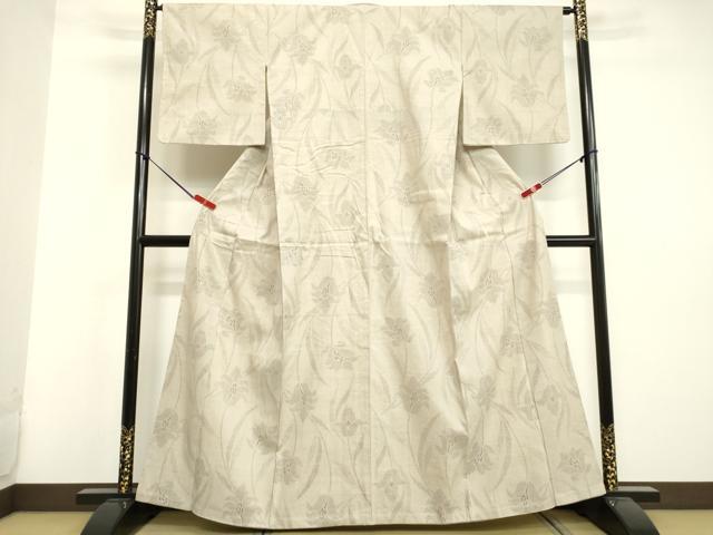 平和屋着物○本場結城紬 重要無形文化財 100亀甲 吉祥文 正絹 逸品