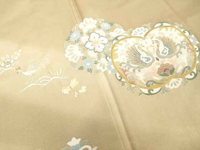 平和屋着物○豪華色留袖 駒刺繍 正倉院花鳥文 暈し