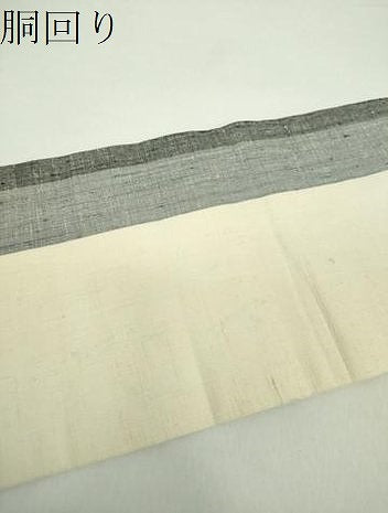 平和屋着物○東京友禅 熊谷好博子 九寸名古屋帯 紬地 木目