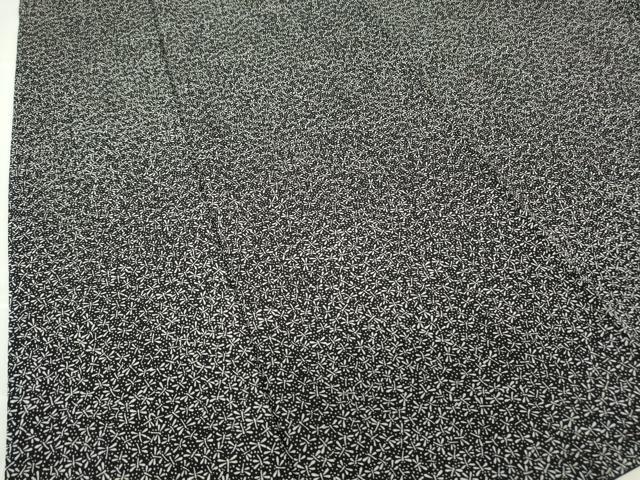 平和屋着物○江戸小紋 蜻蛉 とんぼ 黒地 正絹 逸品 DAAY9625az