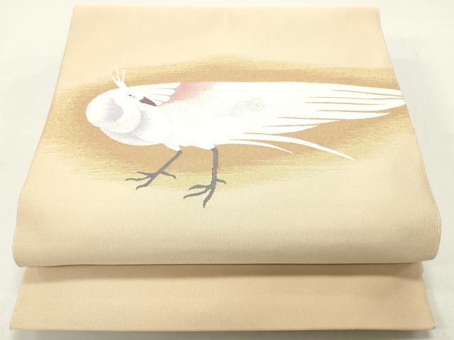 平和屋着物○西陣 小川英謹製 爪掻き本綴れ 八寸名古屋帯