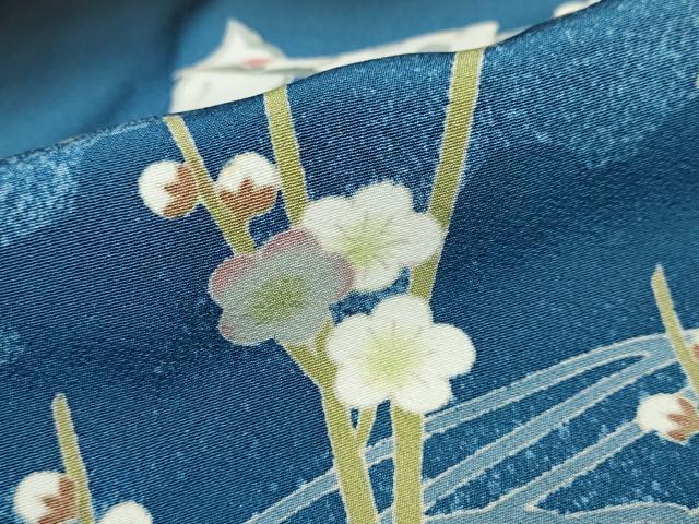 平和屋着物●本加賀友禅作家　鶴見保次　黒留袖　流水飛鶴文　正絹　逸品　DAAZ7365ud 平和屋着物○本加賀友禅作家 鶴見保次 黒留袖 流水飛鶴