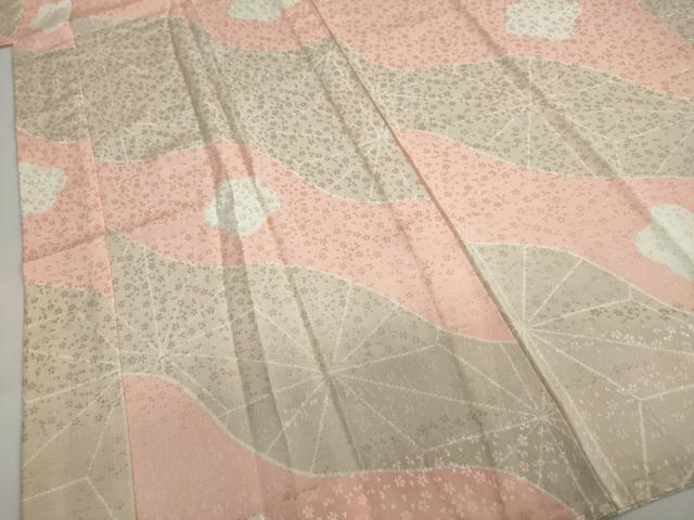 平和屋着物○長襦袢 無双仕立て 舞梅文 正絹 逸品 DAAZ7567ud