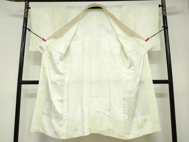 平和屋着物○長襦袢 無双仕立て 扇面草花地紋 暈し染め やまと誂製