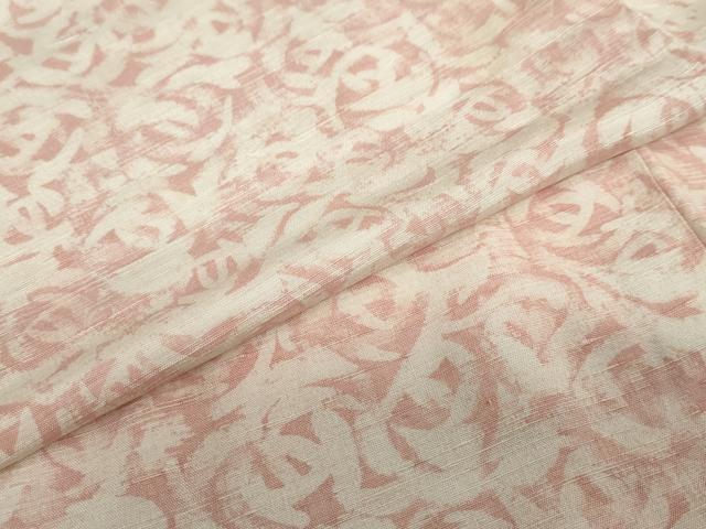 平和屋着物○上質な紬 バラ 薔薇 正絹 逸品 DAAZ7702ud