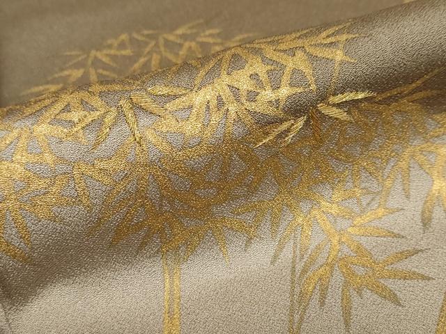 平和屋着物○訪問着 笹竹文 金彩 ロング丈 正絹 逸品 未使用 DAAZ7851ud