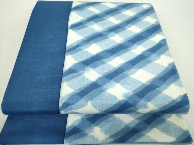 平和屋着物●全通柄袋帯　紬地　菱間道　正絹　逸品　DABA1324ps 平和屋着物○全通柄袋帯 紬地 菱間道 正絹 逸品 DABA1324ps