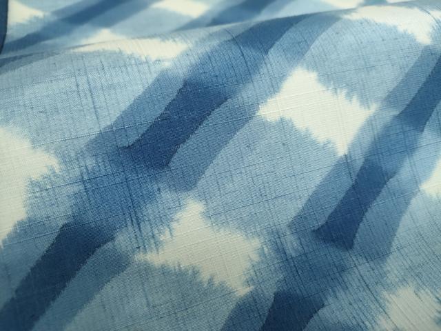 平和屋着物○全通柄袋帯 紬地 菱間道 正絹 逸品 DABA1324ps