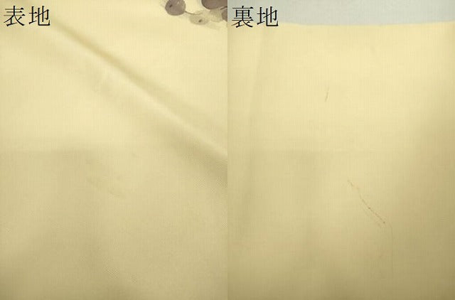 平和屋着物○塩瀬 九寸名古屋帯 作家物 手描き 蔦の葉瓢箪