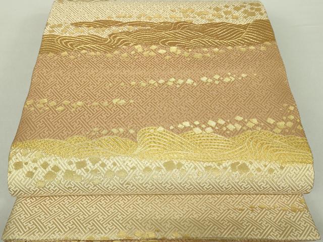 平和屋着物○本場筑前博多織 草木染 手織工房 染匠：小森久 両面 全