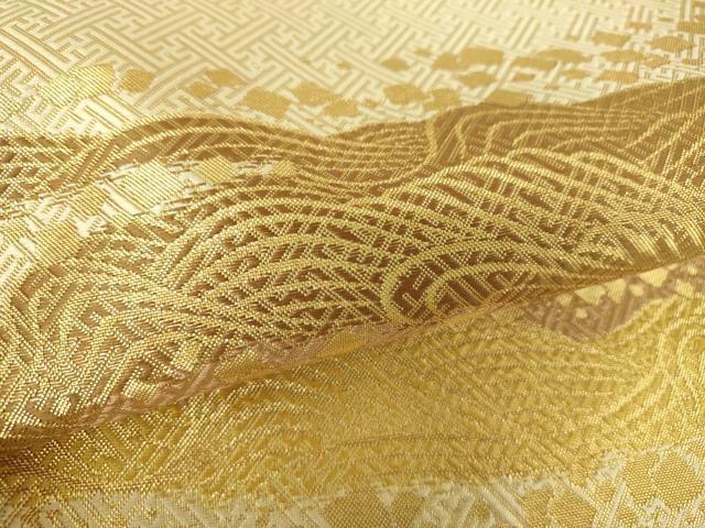 平和屋着物○本場筑前博多織 草木染 手織工房 染匠：小森久 両面 全